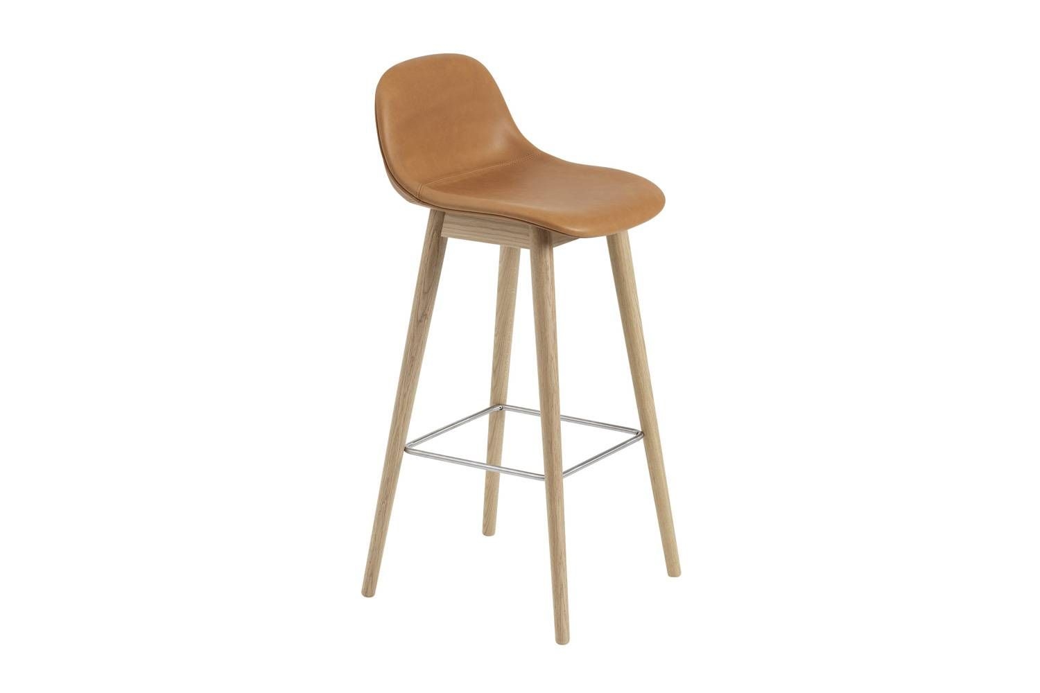 FIBER BAR STOOL W. BACKREST / WOOD BASE | TECTURE（テクチャー）