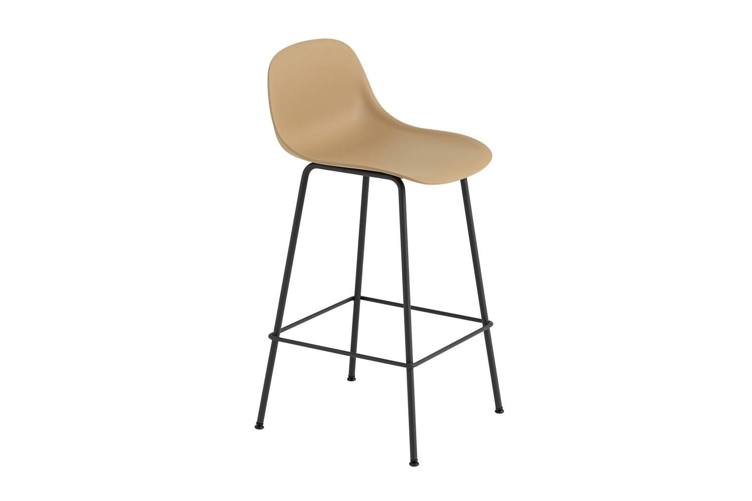 FIBER COUNTER STOOL W. BACKREST / TUBE BASE | TECTURE（テクチャー）