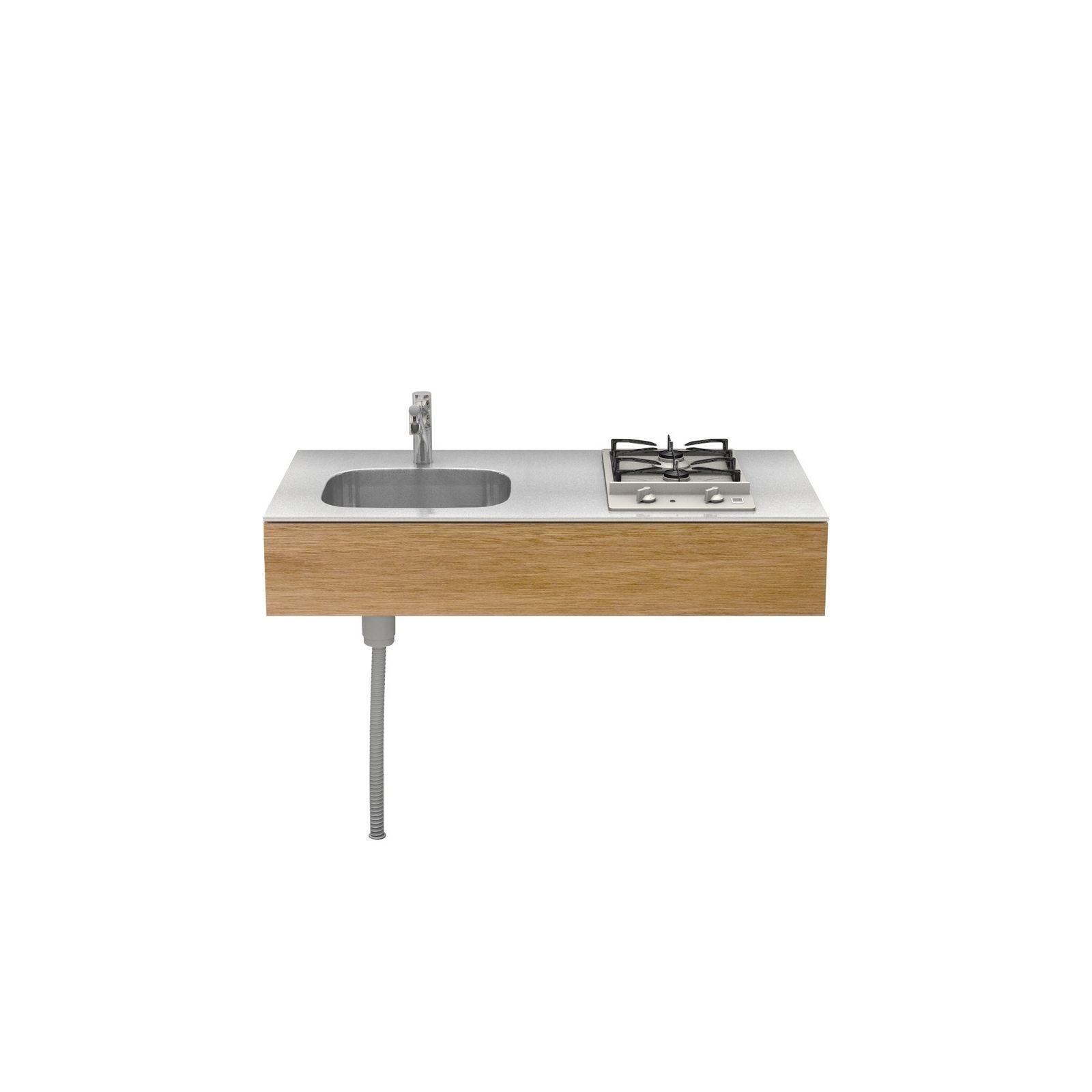 木製ミニマルキッチン ラワン W1200×D600 | TECTURE（テクチャー）