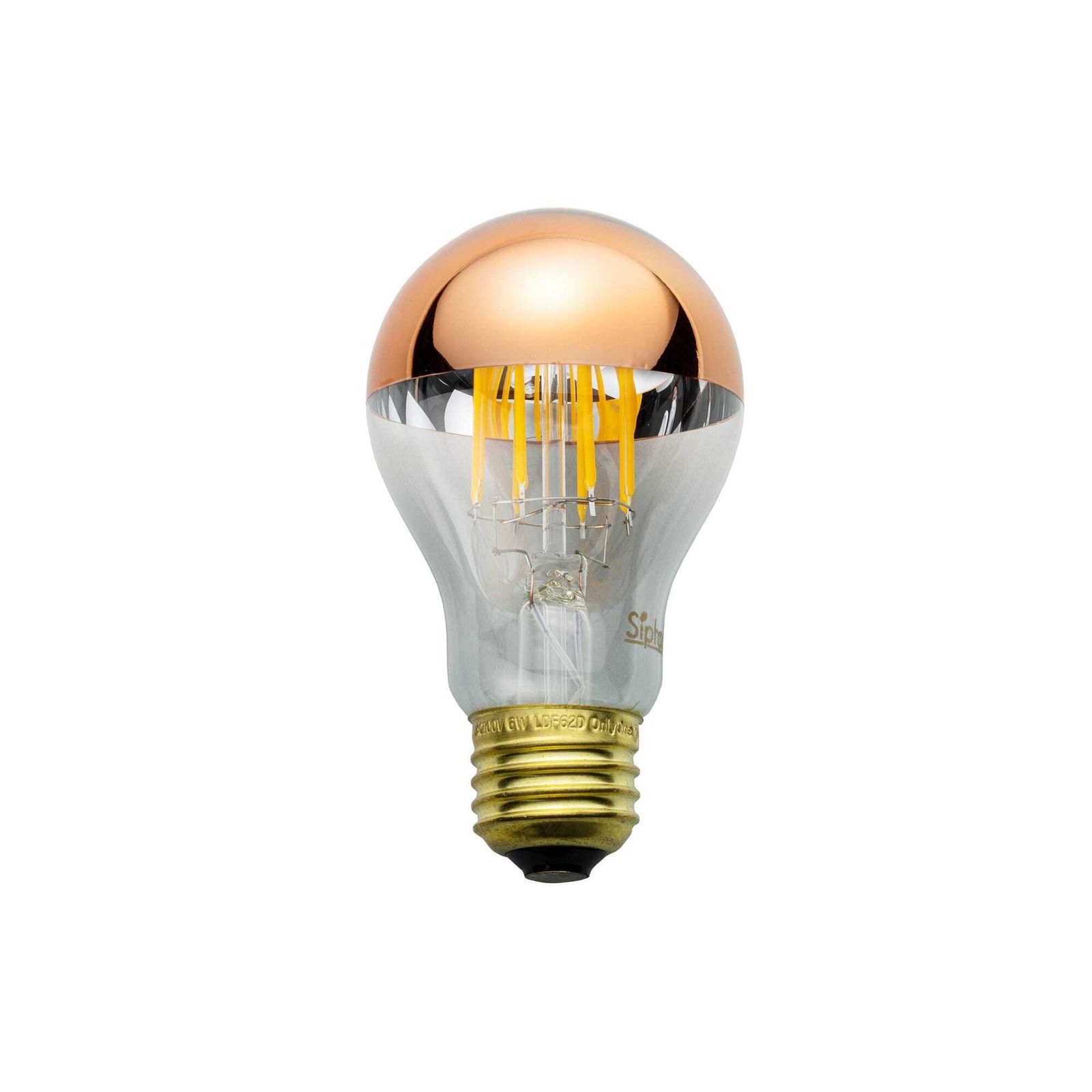 ミラーLED電球 φ60(E26)45W相当 コッパー 2700K電球色 | TECTURE（テクチャー）