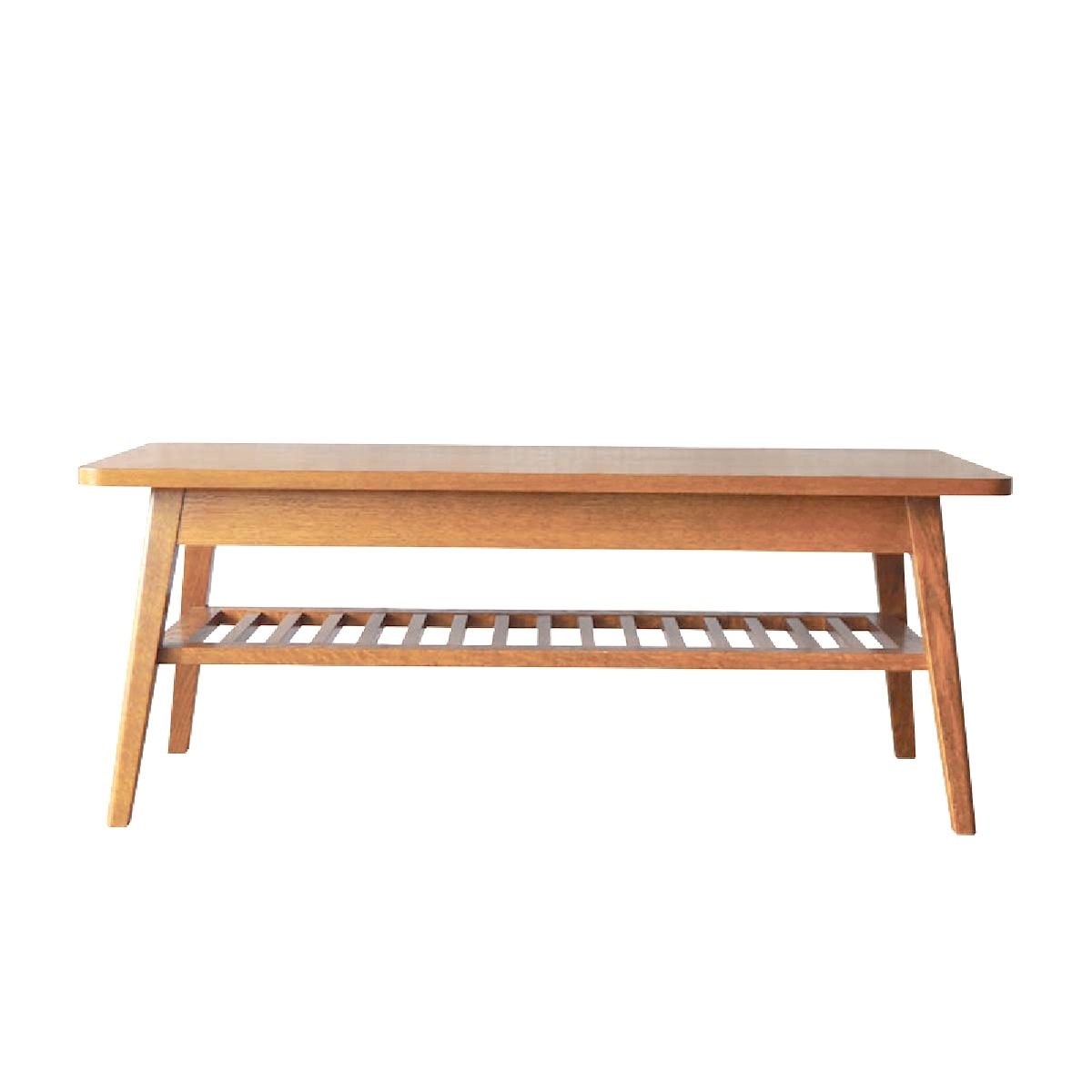 DH TEA TABLE WITH SHELF - L, Light Brown | TECTURE（テクチャー）