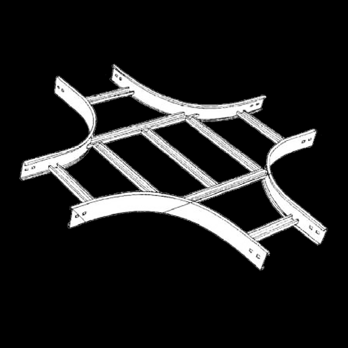 黒色ケーブルラック X型/黒ZAM製 - ケーブルラック | TECTURE（テクチャー）