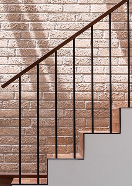 造作手すり ナラ材 UC塗装(笠木) +St OP塗装 | TECTURE（テクチャー）