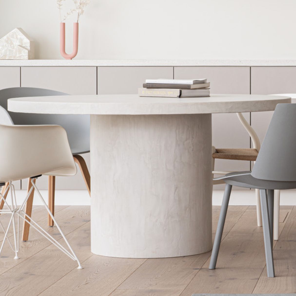 特注テーブル 面材＋脚部：左官仕上げ（MORTEX） | TECTURE（テクチャー）